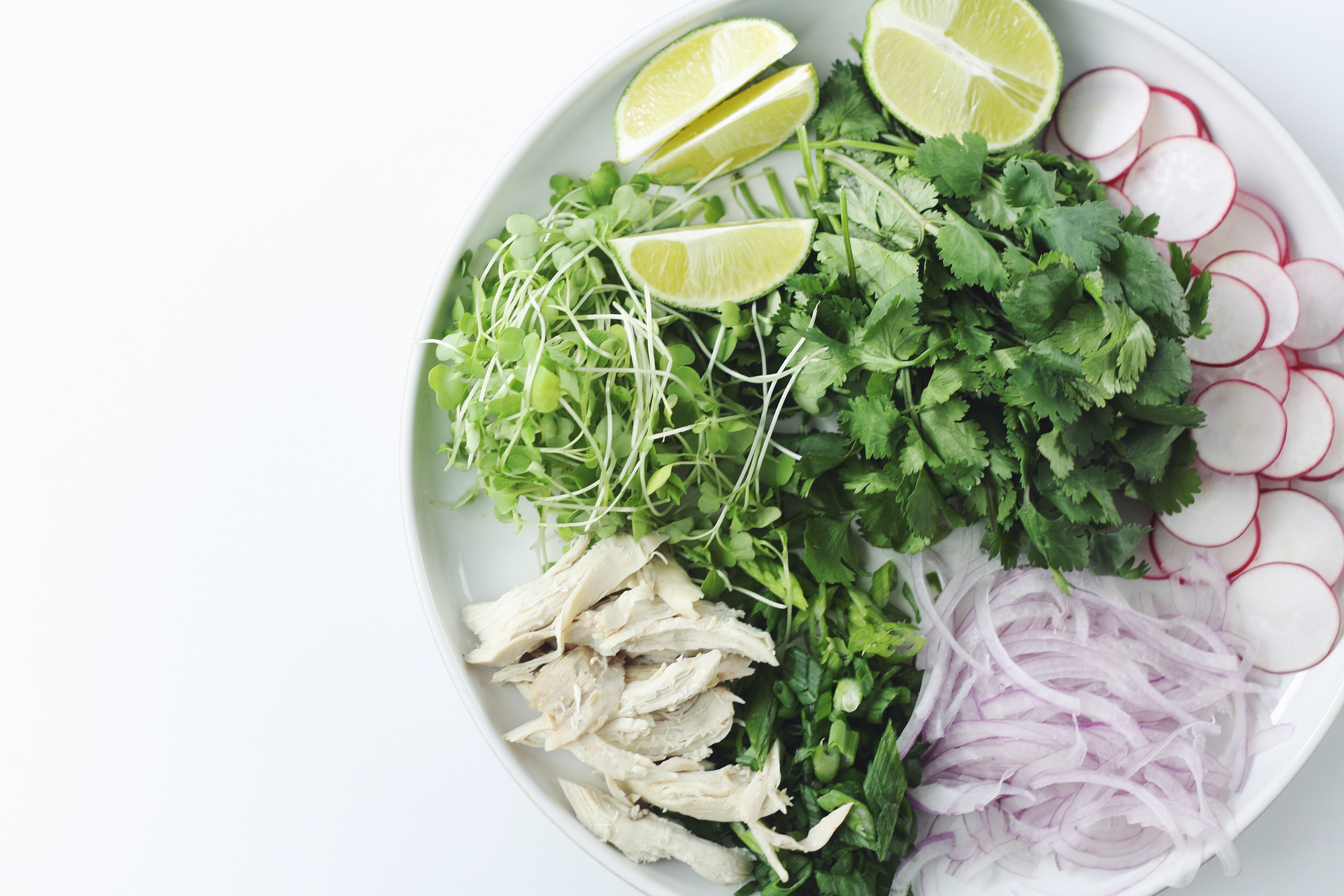 pho ga toppings - The Chef Dan